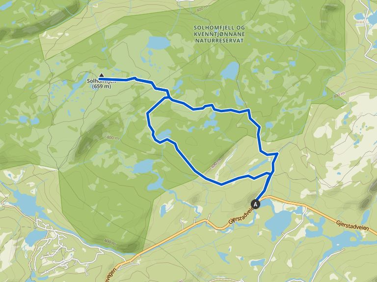 Na szczyt Solhomfjell z Heiland | wycieczka piesza | Komoot